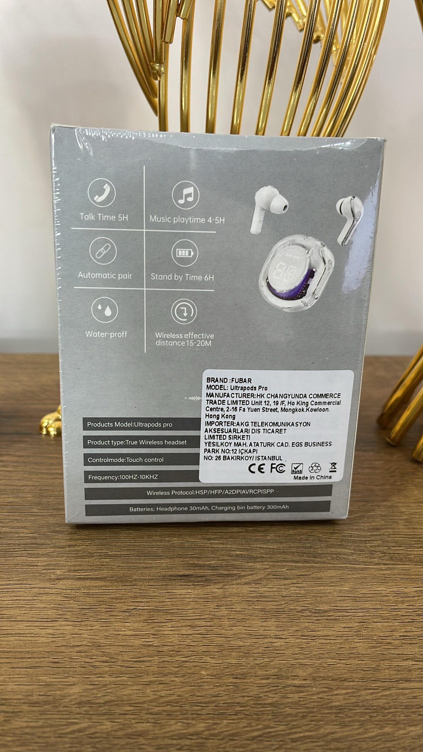 UltraPods Pro Kablosuz TWS Kulaklık Şeffaf Tasarım (BEYAZ) - Uydu Alıcı ...